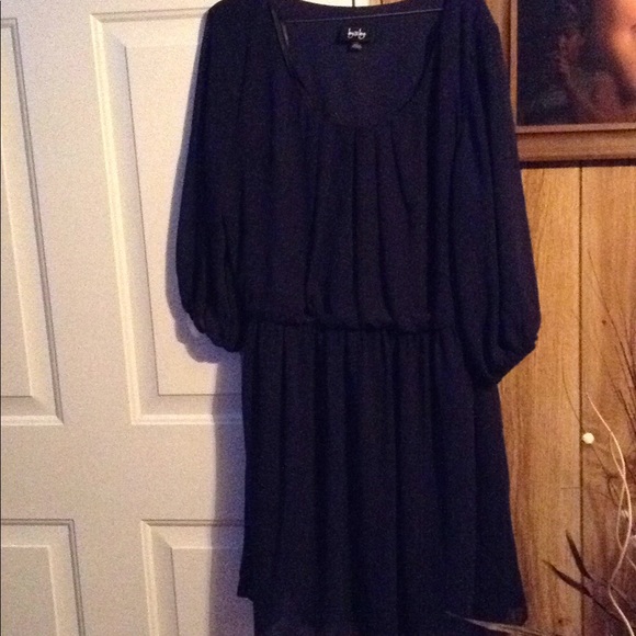 by & by | Dresses | Shear Navy Blue Dress | Poshmark